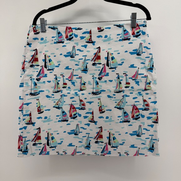 Talbots | Skirts | Talbots Petite Womens 2p Sailboat Print Pencil Skirt ...